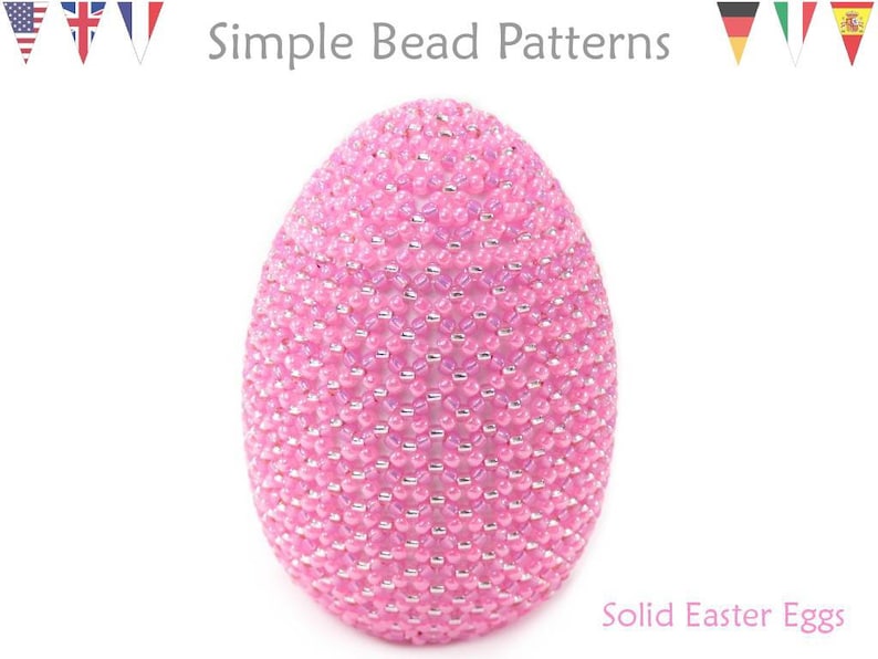 Beaded Easter Egg Pattern Easter Beading DIY Faberge Eggs | Etsy