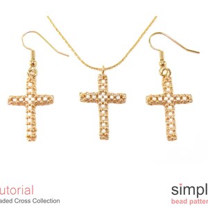 Beaded Cross Tutorial, How to Make a Beaded Cross Necklace, Cross ...