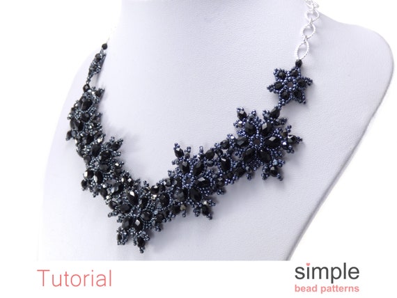 Frozen Snowflake Necklace Beading Pattern Beaded Snowflake | Etsy