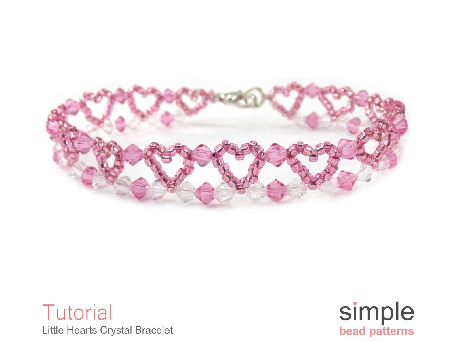 Beaded Hearts Seed Bead Bracelet Beading Pattern and Tutorial - Etsy
