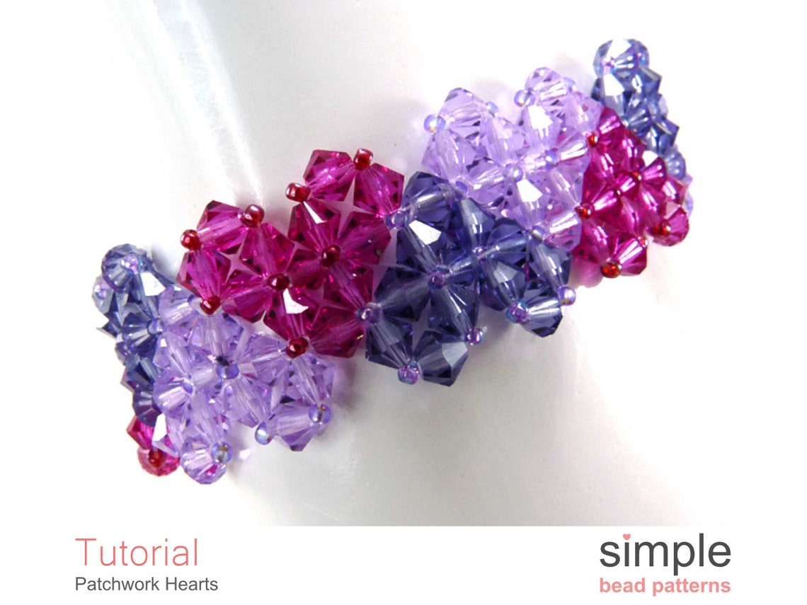 Beaded Heart Bracelet Pattern Beading Hearts Beadweaving - Etsy