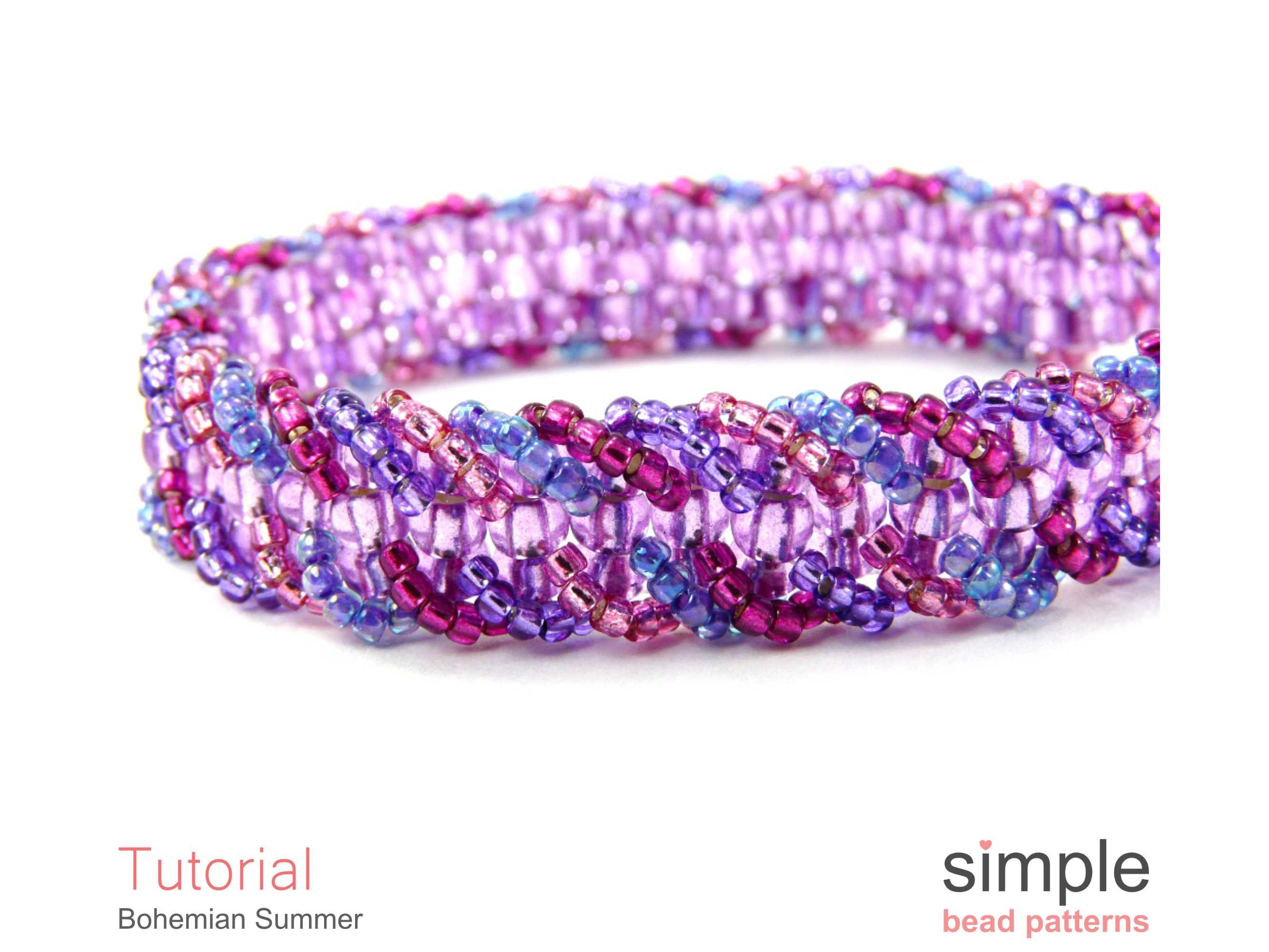 Ladder Stitch Bracelet Beading Tutorial Pattern Jewelry - Etsy Australia