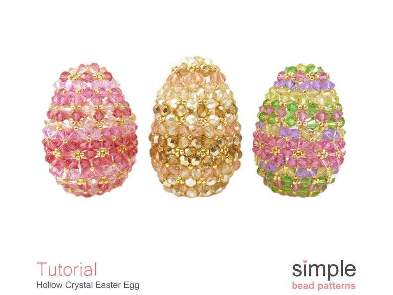 Beaded Easter Egg Pattern Easter Beading DIY Faberge Eggs | Etsy