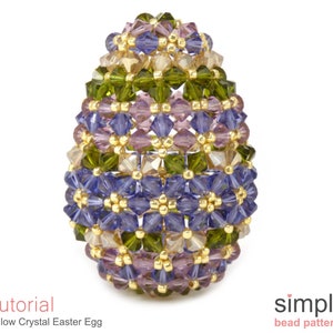 Beaded Easter Egg Pattern, Easter Beading, DIY Faberge Eggs, Simple Bead Patterns, Beadweaving ...