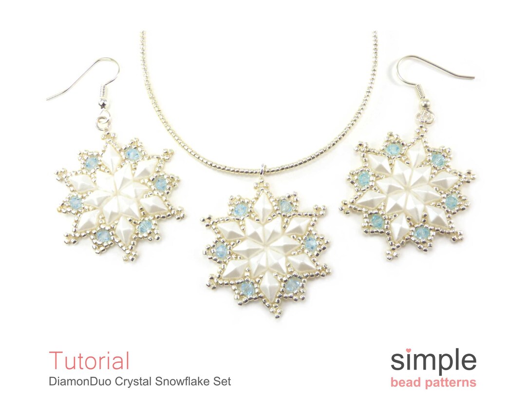 Beaded Snowflake Beading Pattern PDF: "diamonduo Crystal Snowflake Set ...