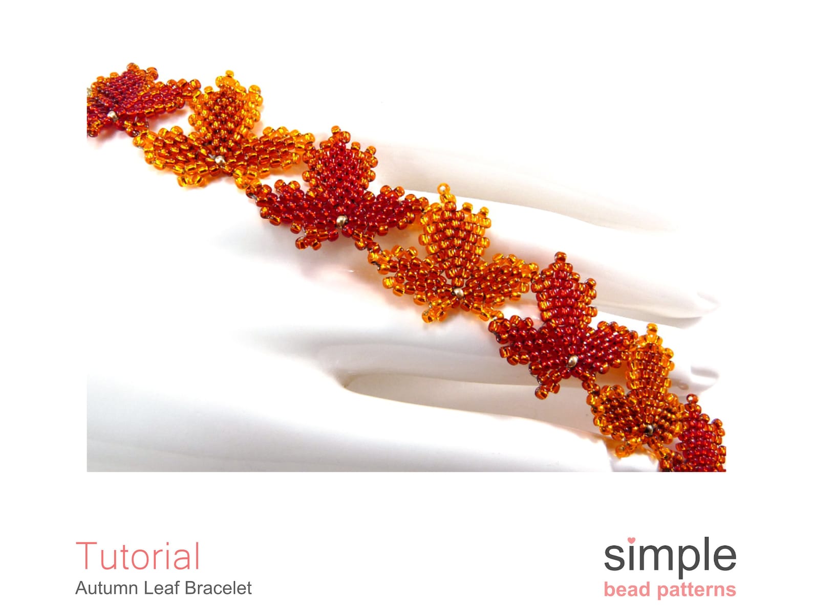 Beaded Maple Leaf Bracelet Pattern PDF: "autumn Leaf Bracelet" Design ...
