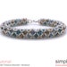 Beading Pattern Beaded Tube Bracelet / Necklace, Bead Weaving Pattern ...