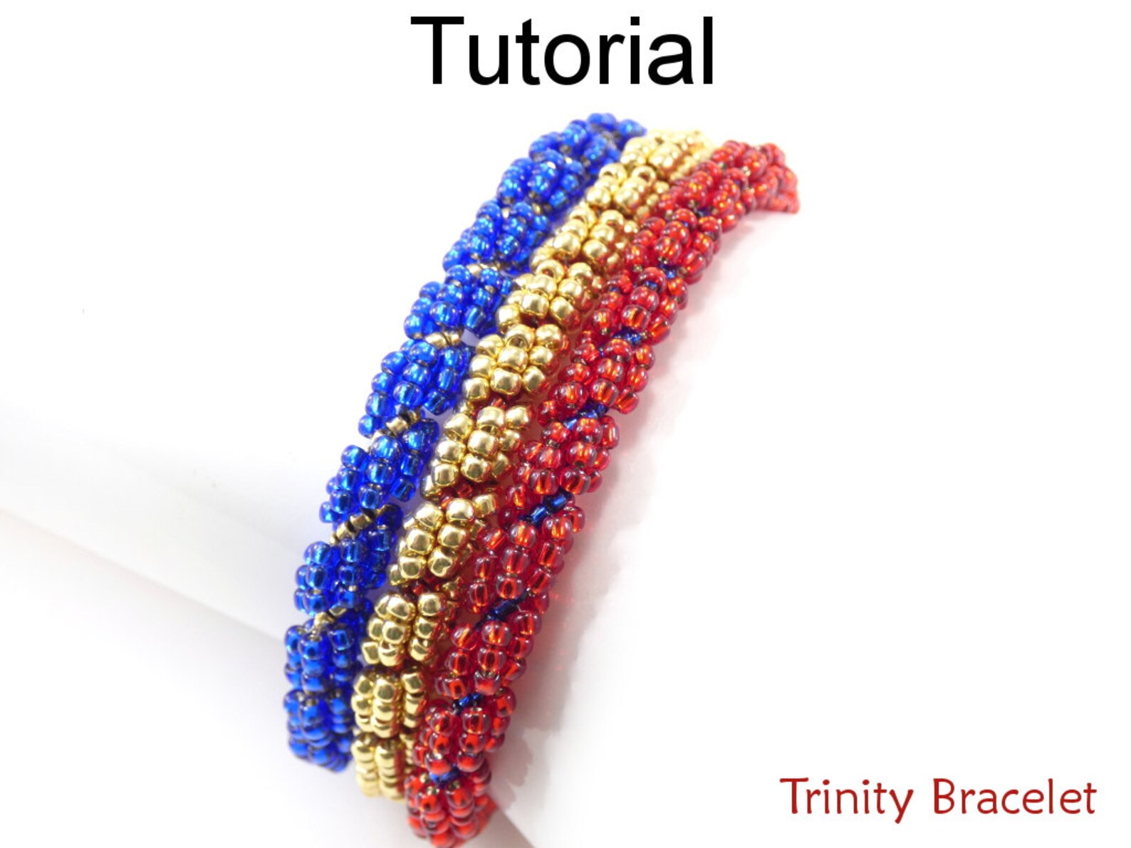 Spiral Beaded Rope Bracelet Pattern Simple Bead Patterns - Etsy
