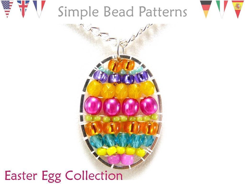 Beaded Easter Egg Bracelet Pattern Easter Beading DIY - Etsy