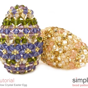 Beaded Easter Egg Pattern, Easter Beading, DIY Faberge Eggs, Simple Bead Patterns, Beadweaving ...