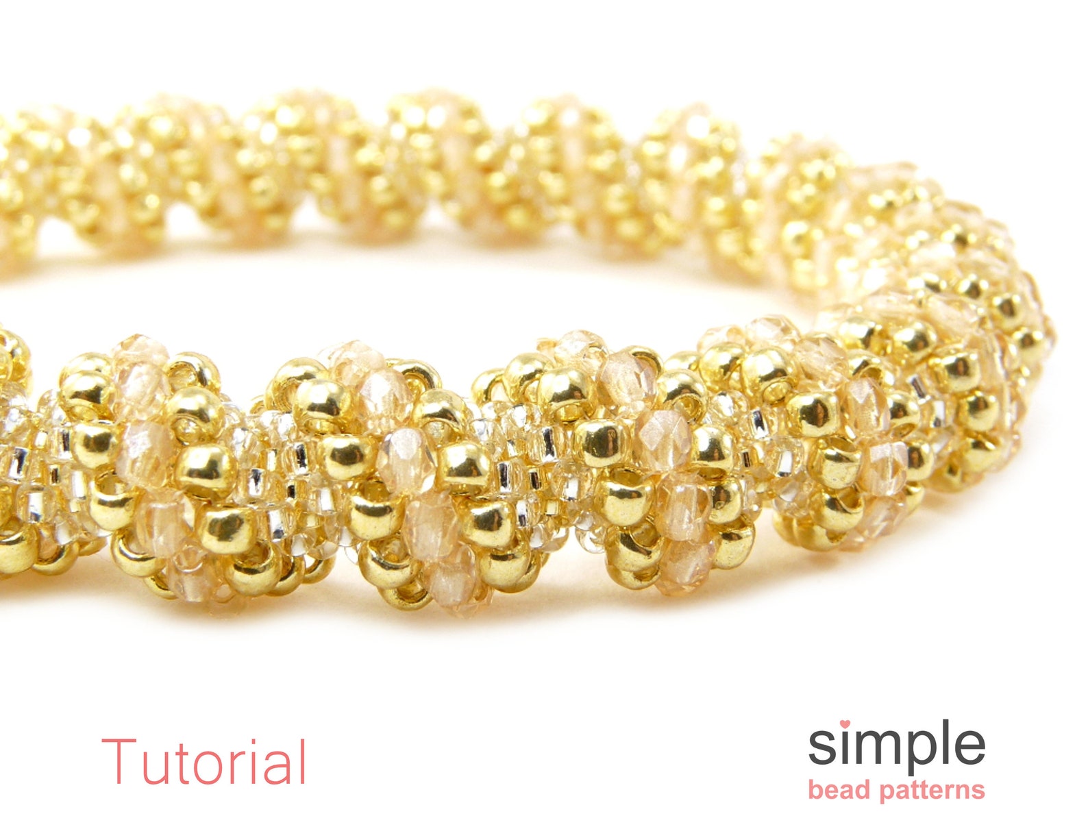 Cellini Spiral Tubular Peyote Stitch Patterns Beaded Bracelet - Etsy