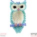 Beaded Owl Pattern, Beaded Owl Pendant Necklace Tutorial, Owl Bead ...