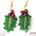 Beaded Holly Leaf Pattern, Seed Bead Patterns, Christmas Beading ...