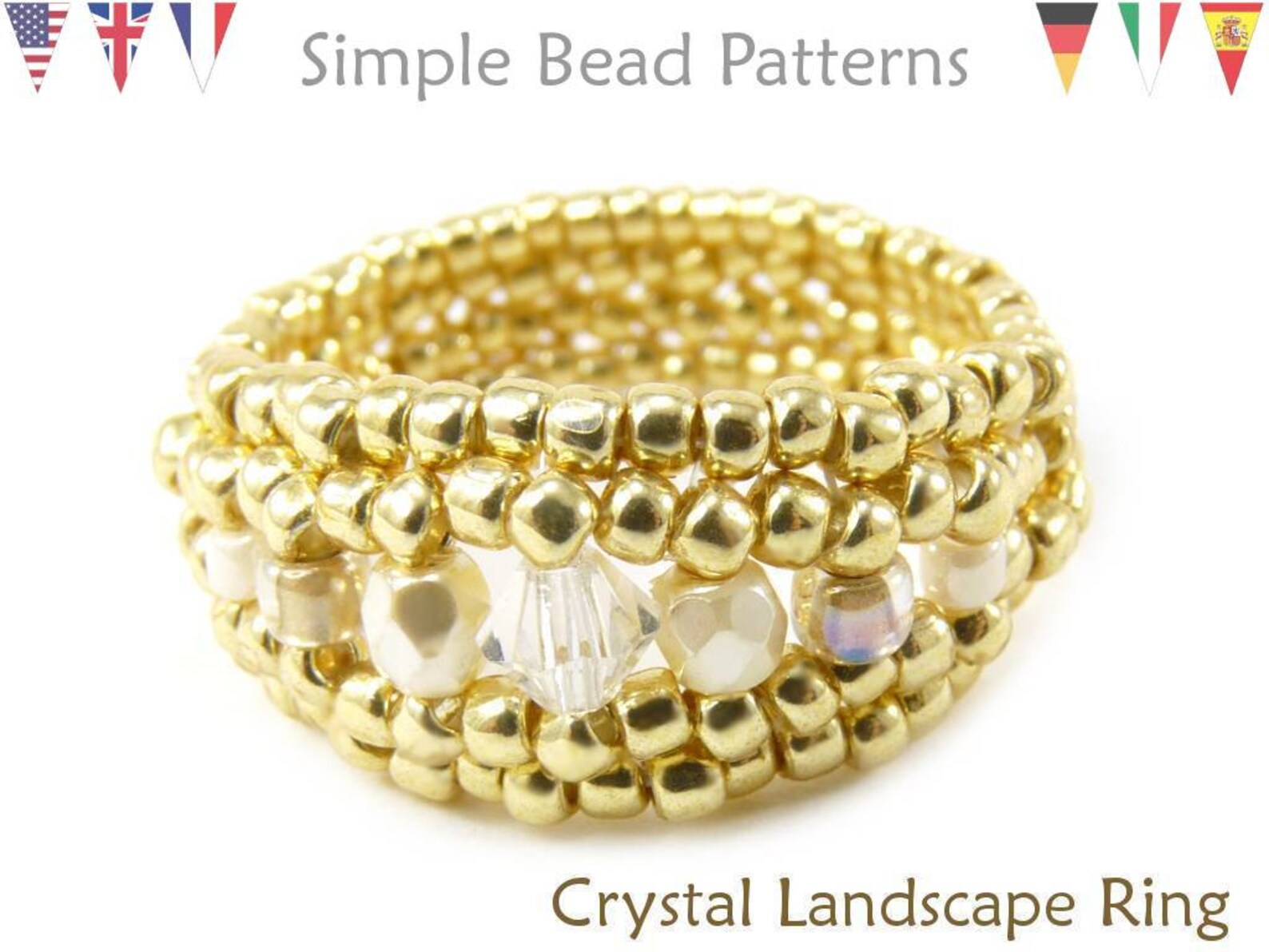 Beaded Rings Pattern How to Make a Beaded Ring Tutorial Bead | Etsy