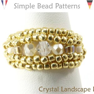 Beaded Rings Pattern How to Make a Beaded Ring Tutorial Bead | Etsy