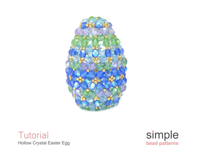 Beaded Easter Egg Pattern Easter Beading DIY Faberge Eggs | Etsy