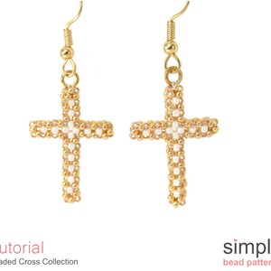 Beaded Cross Tutorial, How to Make a Beaded Cross Necklace, Cross ...