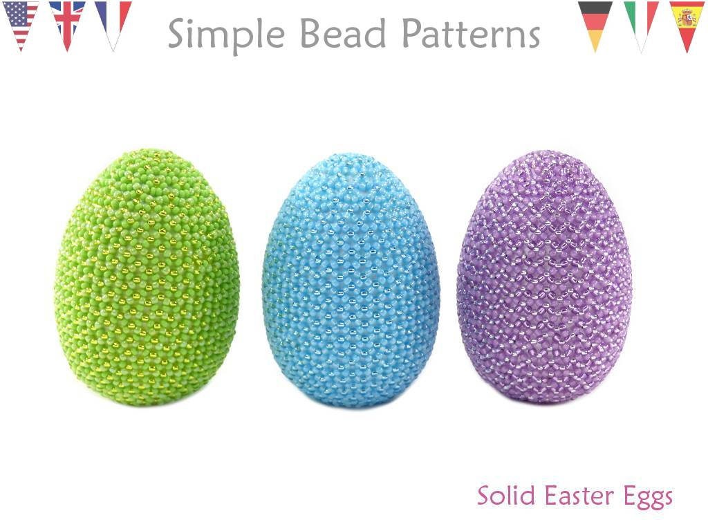 Beaded Easter Egg Pattern Easter Beading DIY Faberge Eggs | Etsy