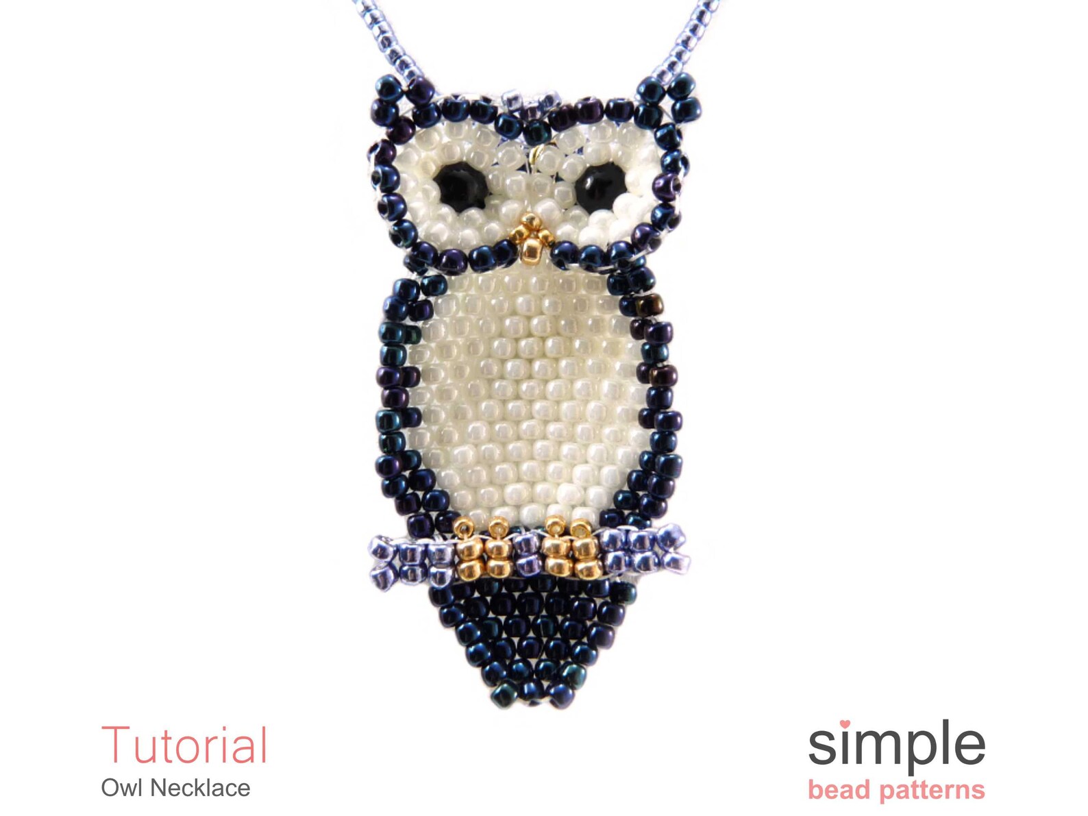 Beaded Owl Pattern Beaded Owl Pendant Necklace Tutorial Owl - Etsy