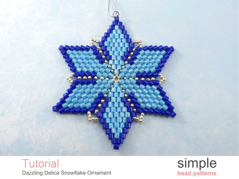 Beaded Snowflake Ornament Pattern Make Christmas Ornaments - Etsy