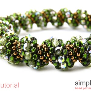 Cellini Spiral Tubular Peyote Stitch Patterns, Beaded Bracelet Pattern ...