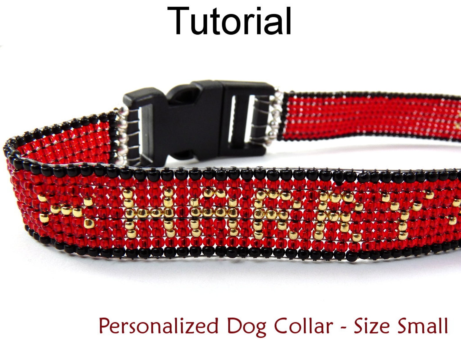 DIY Small Beaded Dog or Cat Collar Beading Pattern & Tutorial | Etsy