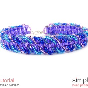 Ladder Stitch Bracelet - Beading Tutorial Pattern - Jewelry Making ...