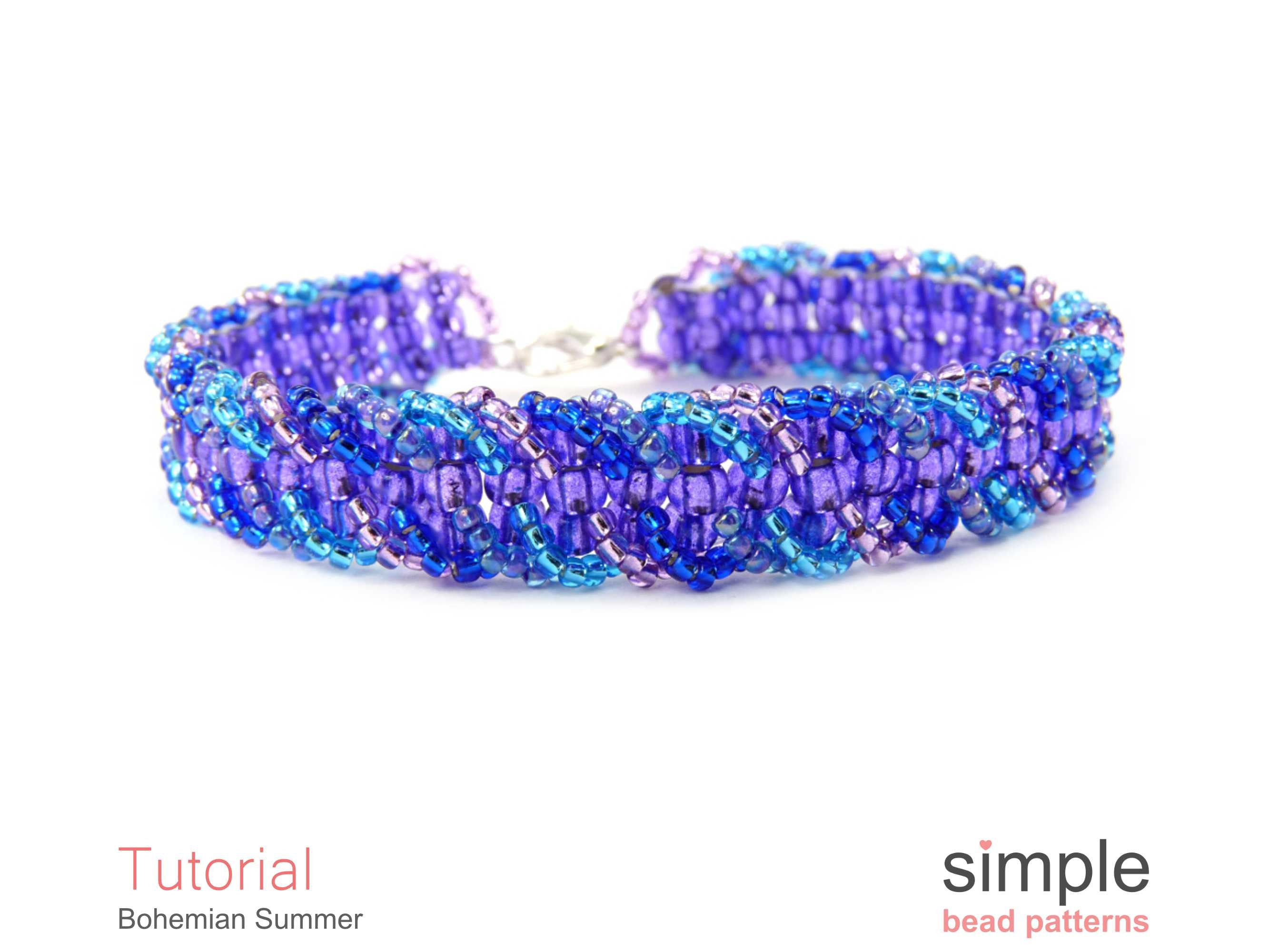 Ladder Stitch Bracelet Beading Tutorial Pattern Jewelry - Etsy Australia