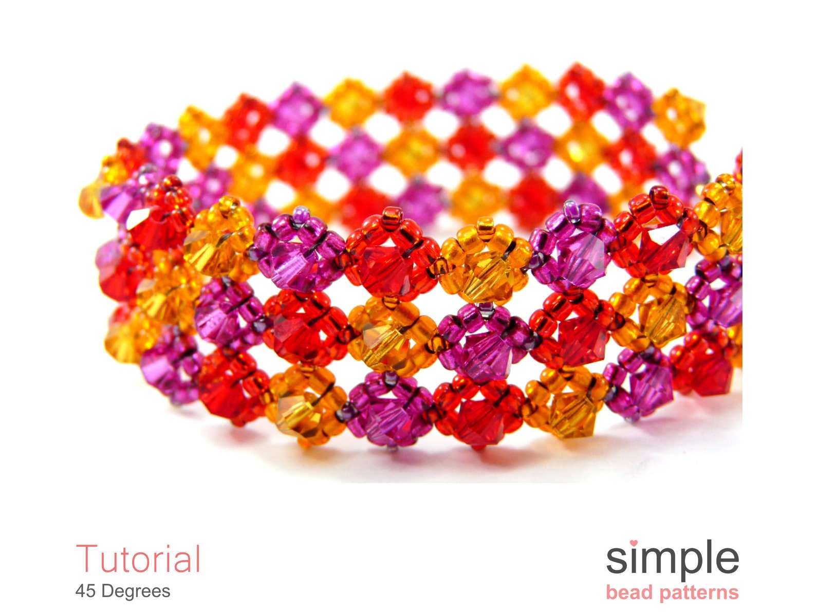 Crystal Bracelet Pattern Beaded Bracelets Pattern Beading - Etsy