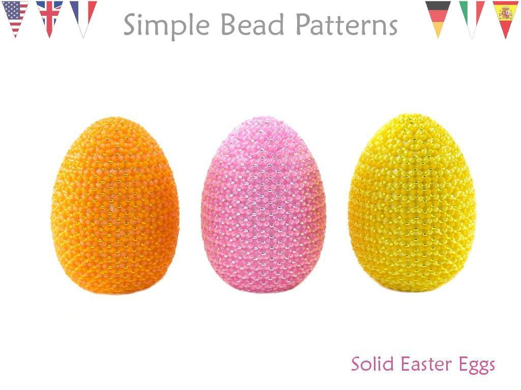 Beaded Easter Egg Pattern Easter Beading DIY Faberge Eggs | Etsy