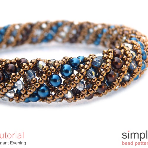 Russian Spiral Stitch Beading Pattern Beaded Bracelet - Etsy