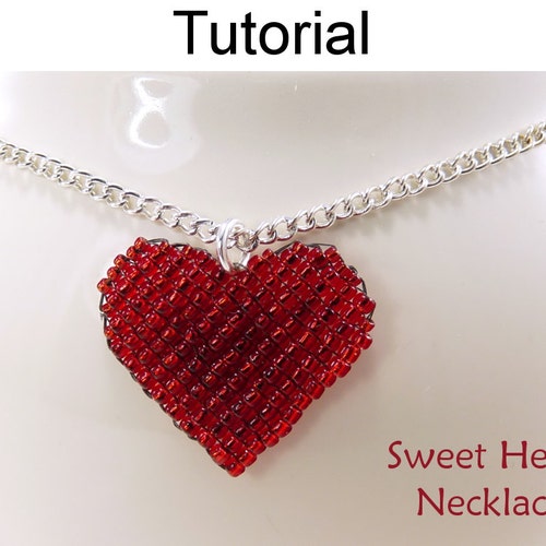 Beaded Valentine Heart Tutorial - Etsy