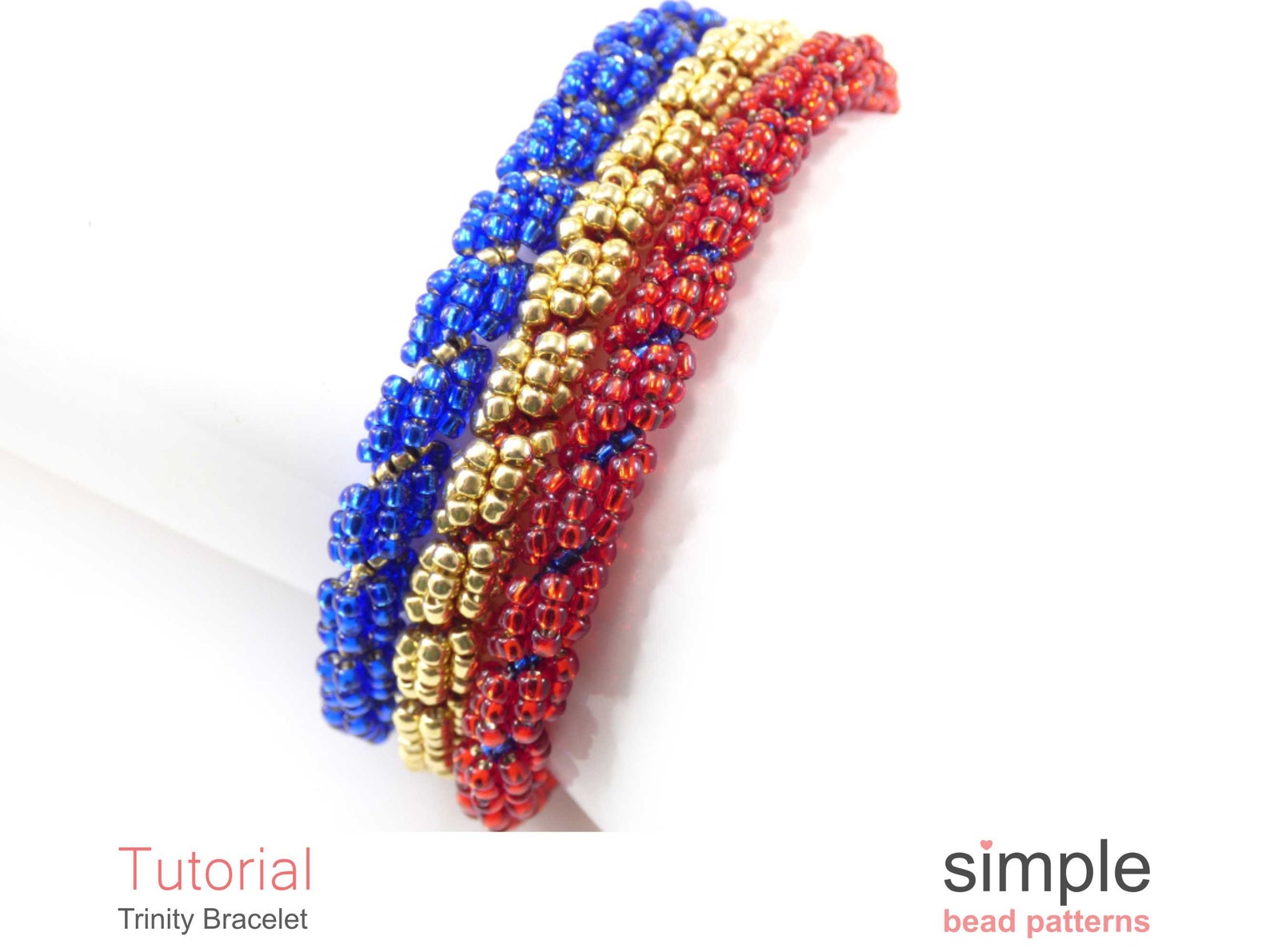 Spiral Beaded Rope Bracelet Pattern Simple Bead Patterns - Etsy