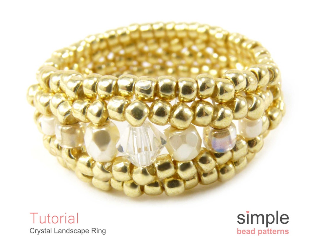 Beaded Rings Pattern, How to Make a Beaded Ring Tutorial, Bead Weaving ...