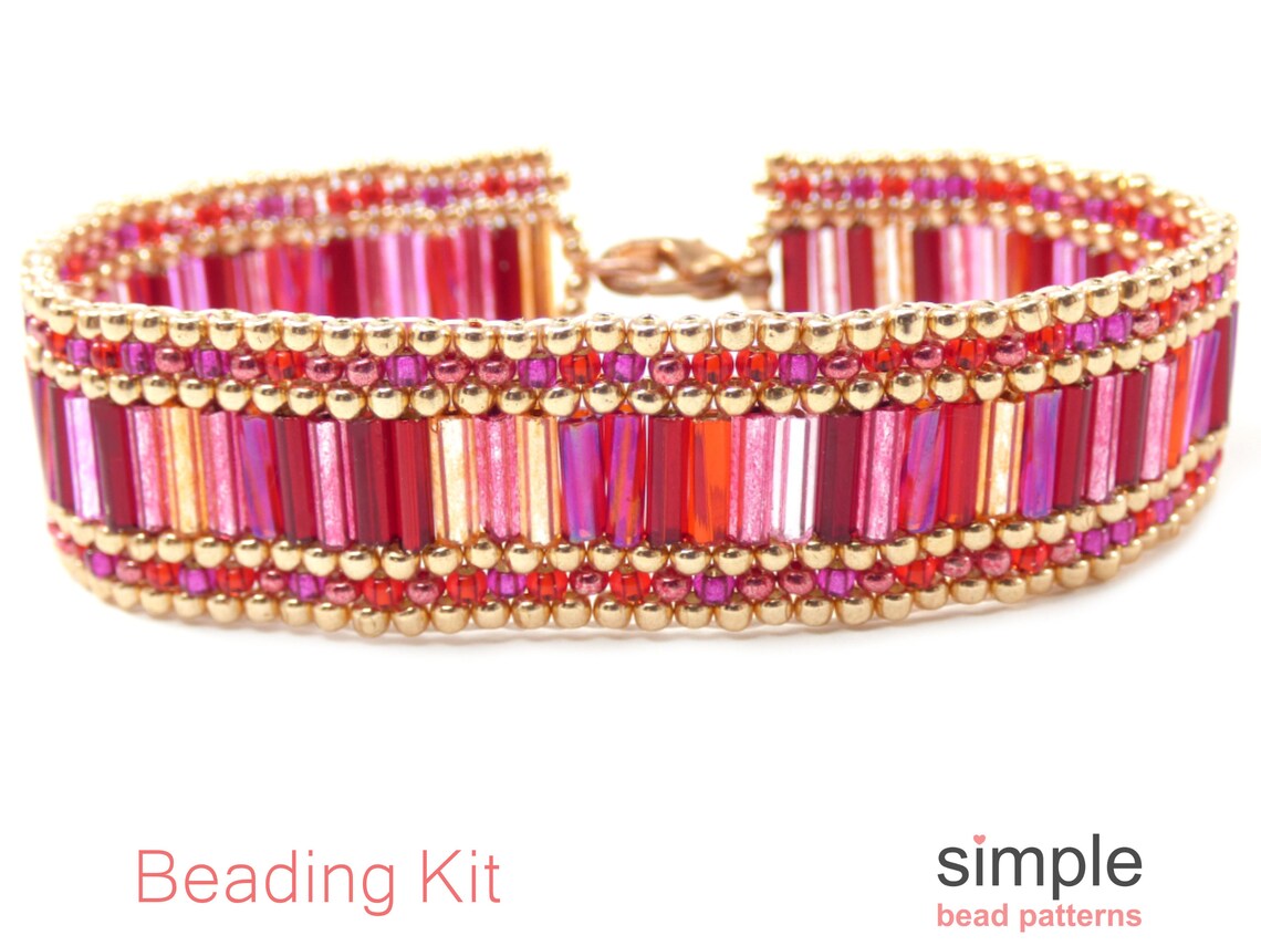 Bugle Bead Bracelet Making Kit Jewelry Making Kit for Adults - Etsy