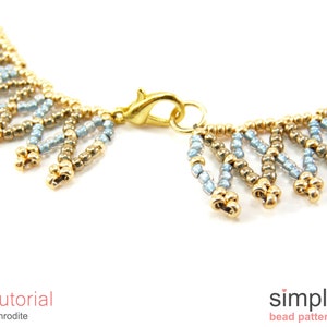 Netted Seed Bead Necklace Patterns, Beaded Netting Pattern, Netted ...