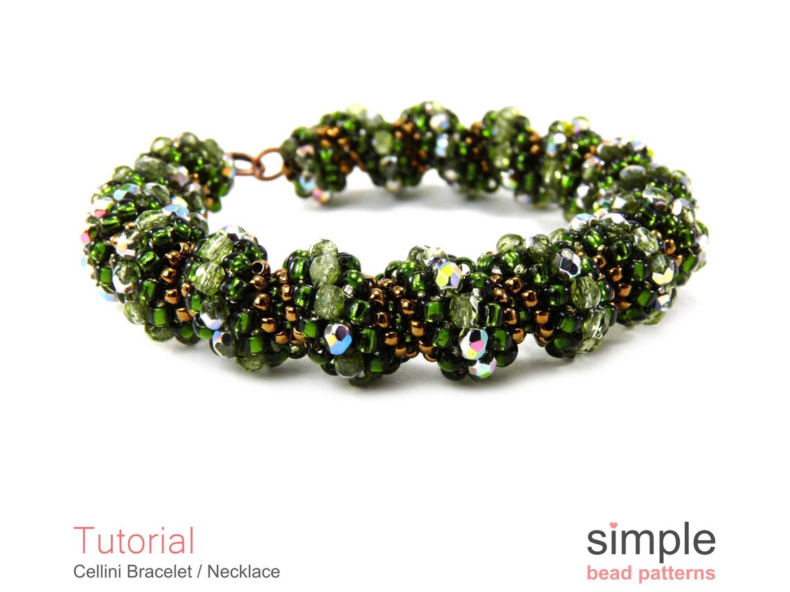 Cellini Spiral Tubular Peyote Stitch Patterns Beaded - Etsy