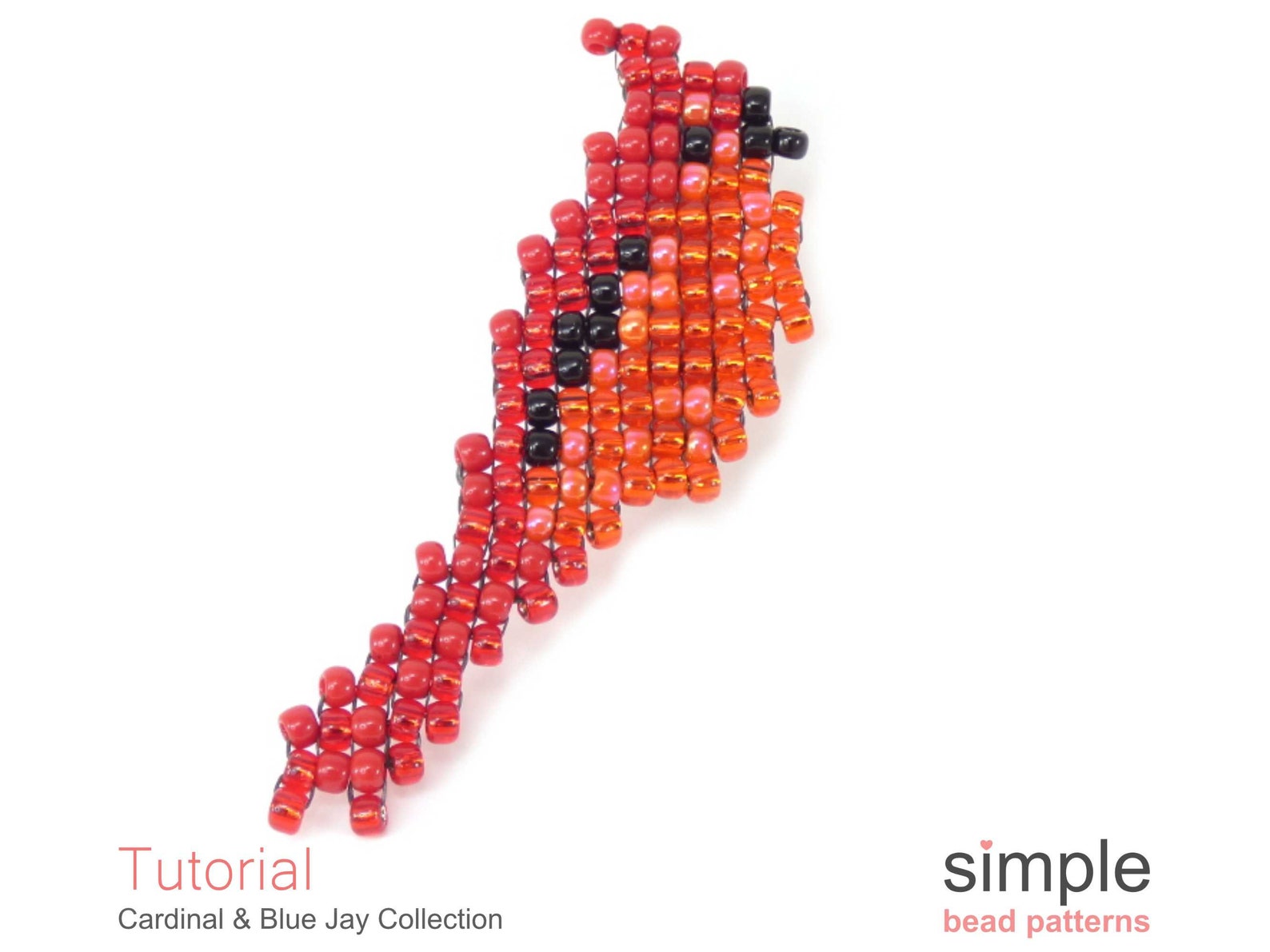 Beaded Birds Pattern Beaded Bird Earrings Beaded Cardinal - Etsy