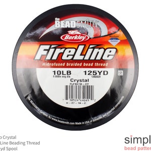 10 LB Crystal Fireline Beading Thread 125 Yds Fireline Crystal 10lb ...