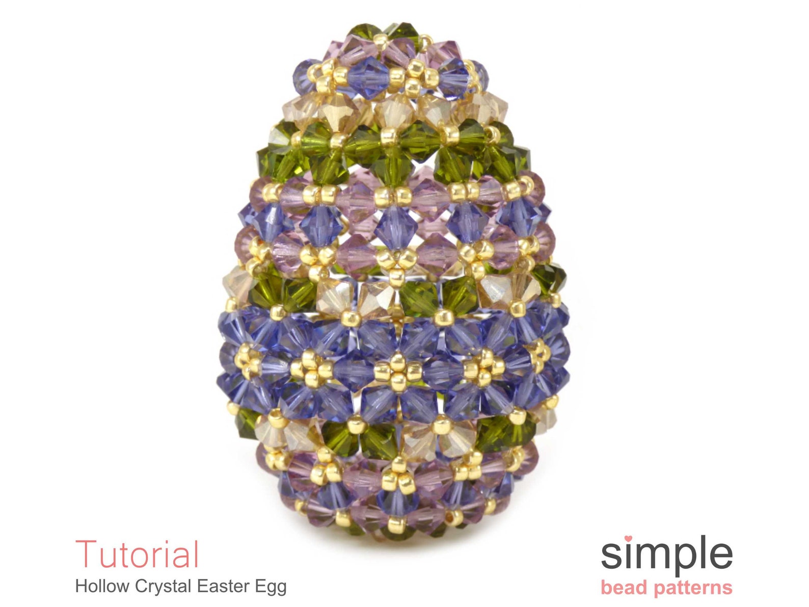 Beaded Easter Egg Pattern Easter Beading DIY Faberge Eggs - Etsy