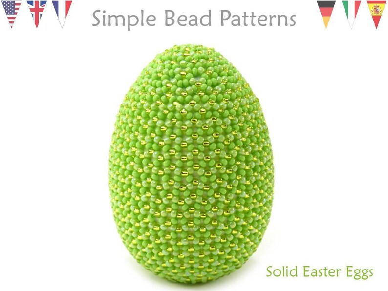 Beaded Easter Egg Pattern Easter Beading DIY Faberge Eggs | Etsy