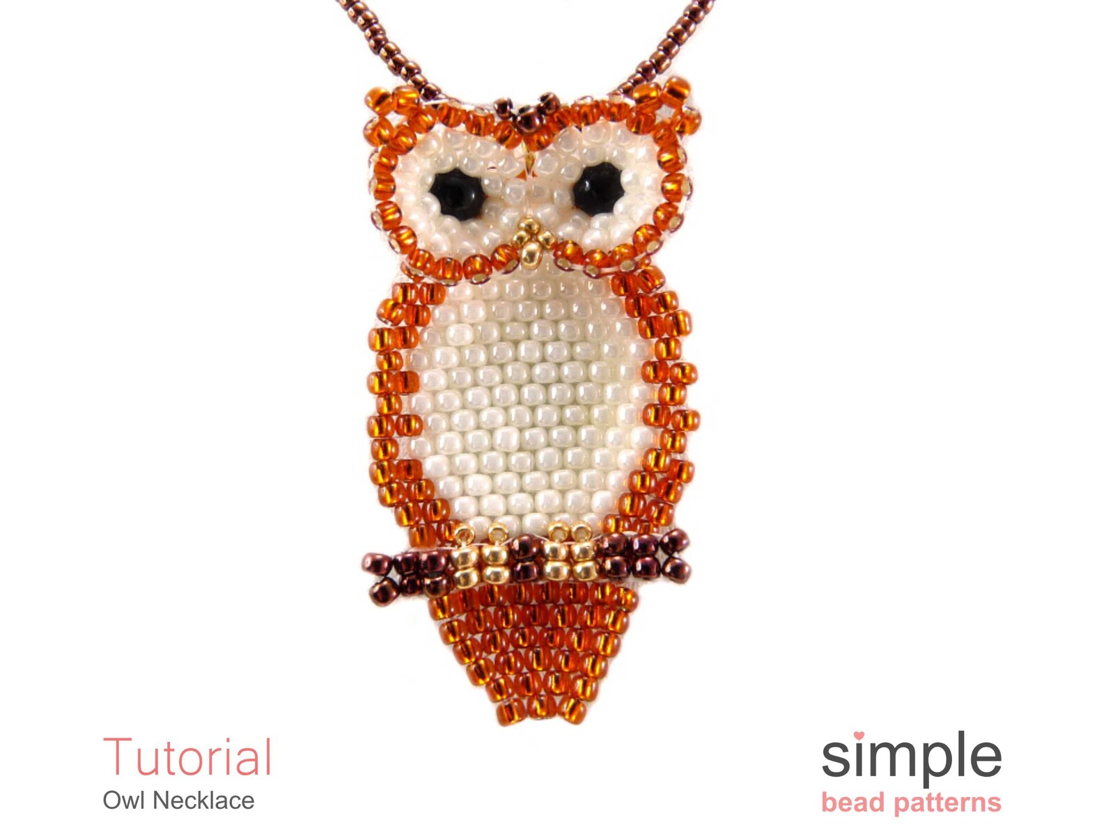 Beaded Owl Pattern Beaded Owl Pendant Necklace Tutorial Owl - Etsy
