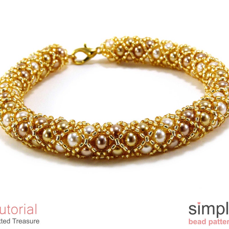 Netted Bead Bracelet - Etsy