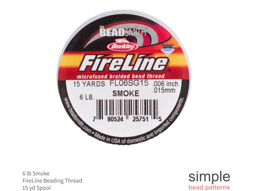 6 LB Smoke Fireline Beading Thread, 15 Yds Fireline Smoke 6lb Beading ...