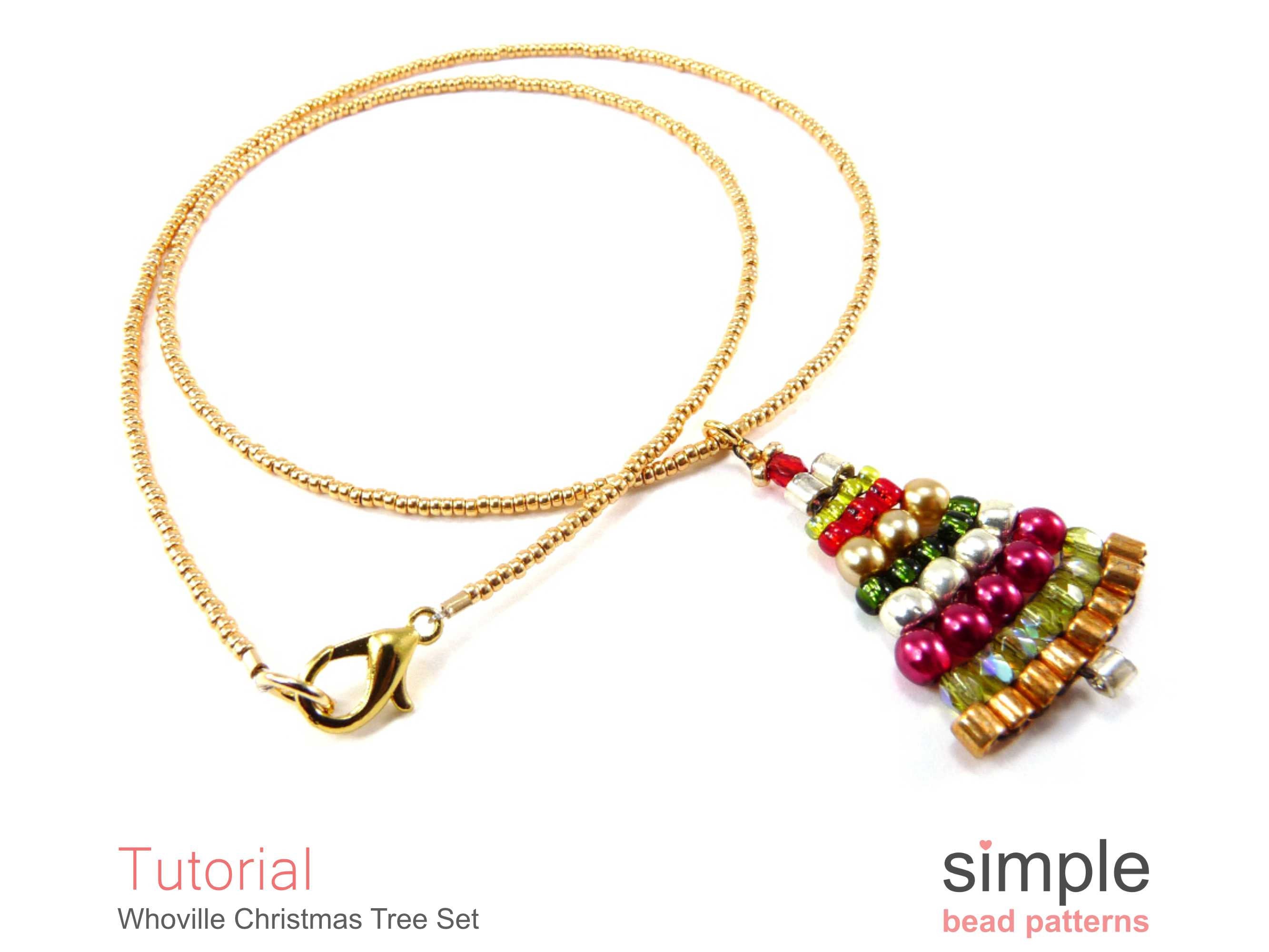 Beaded Christmas Tree Pattern Brick Stitch Beading Patterns - Etsy