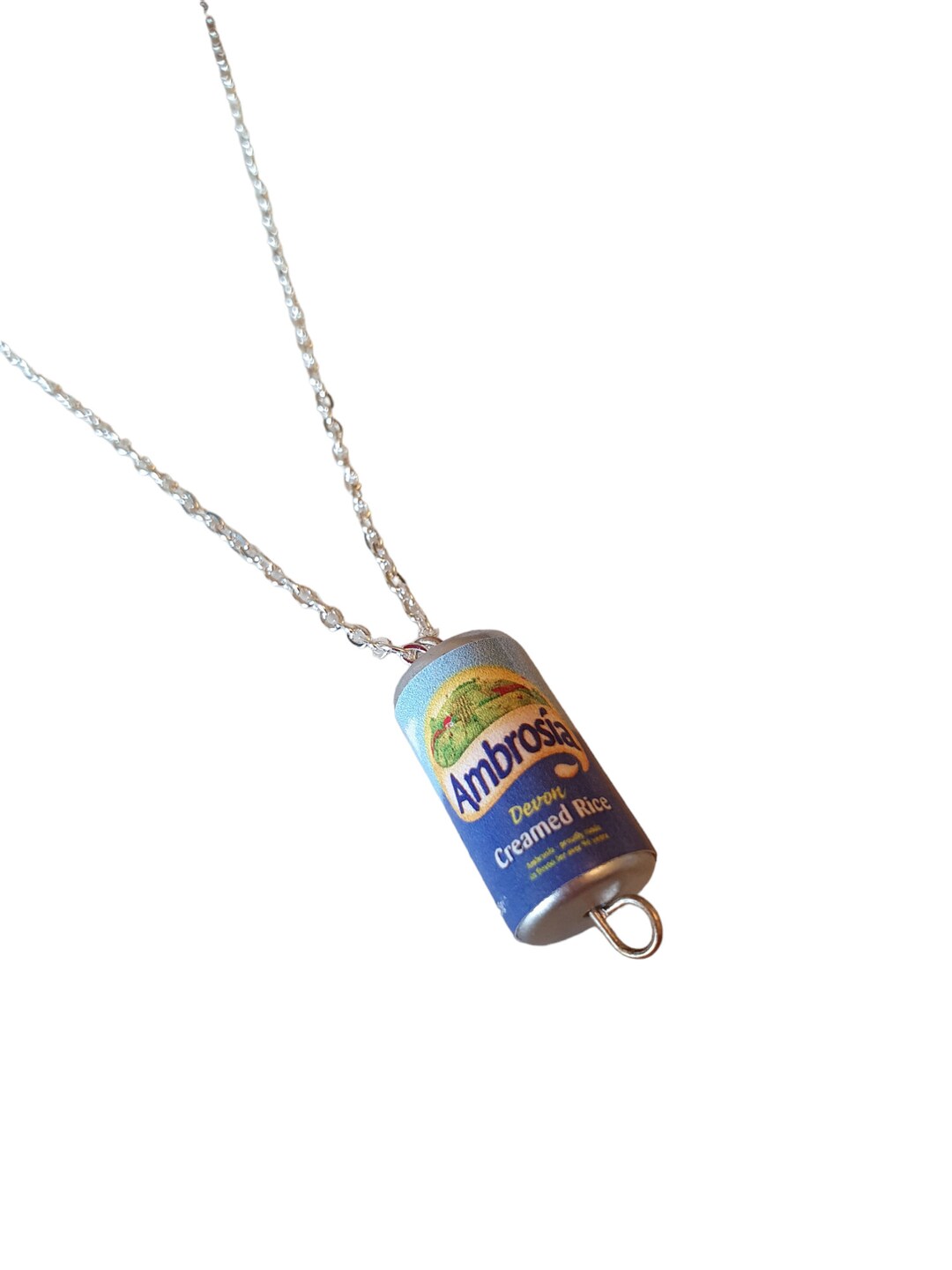 Rice Pudding Can Necklace- Mini Food Retro Rockabilly Jewellery - Etsy