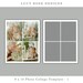 8 X 10 Photo Collage, Wall Art, Photoshop Template - Etsy