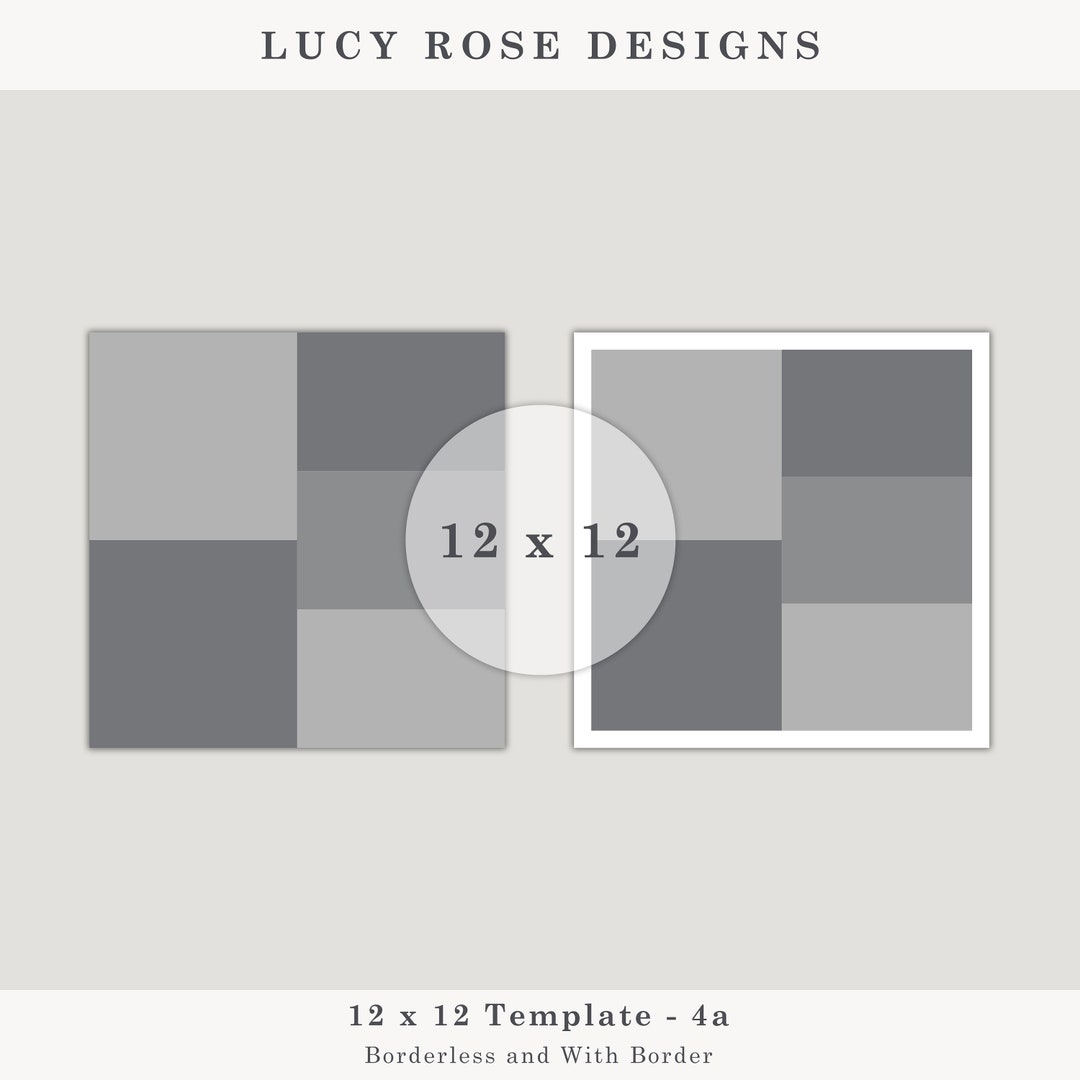 12 X 12 Digital, Photoshop, Photo Collage, Template - Etsy