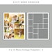 8 X 10 Photo Collage, Wall Art, Photoshop Template - Etsy