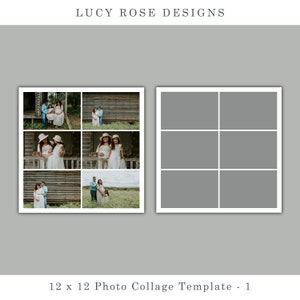 4 X 6 Digital, Photoshop, Photo Collage, Template - Etsy